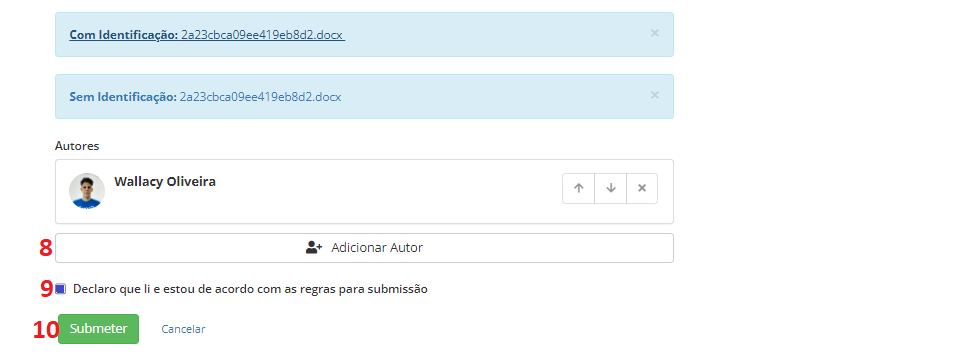 Submeter meu trabalho em um evento – Central de Ajuda